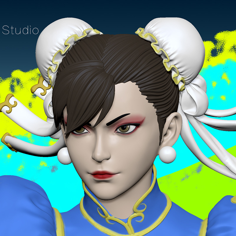 Drive Studio 1/12 SHF Chun-Li Accessories Package White Skin