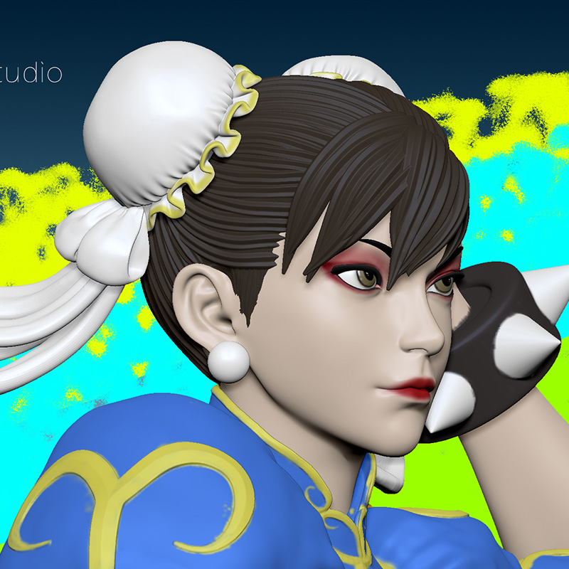 Drive Studio 1/12 SHF Chun-Li Accessories Package Yellow Skin