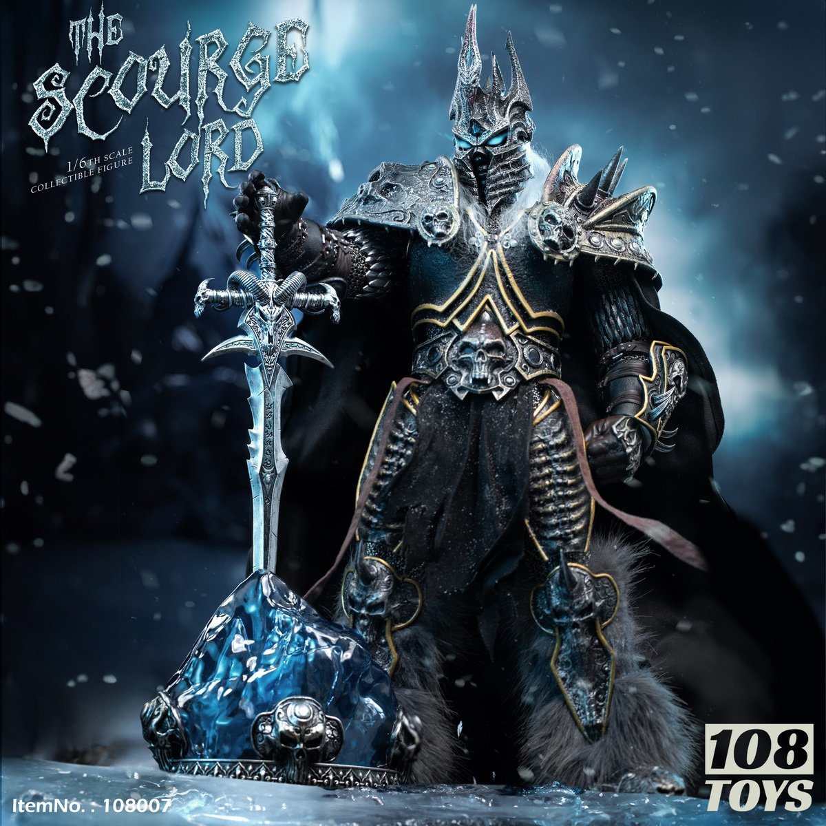 108 Toys 1/6 The Scourge Lord Death Knight Lich King Arthas Menethil