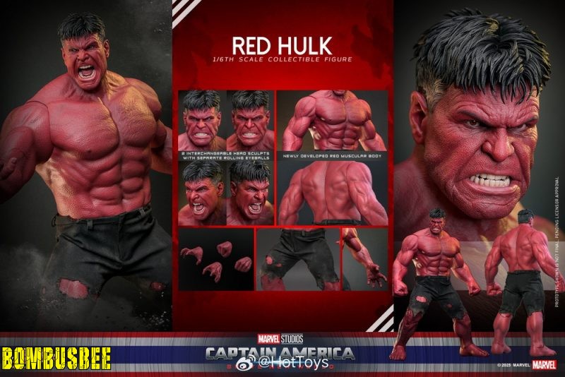 HOTTOYS MMS797 1/6 Marvel Captain America 4 Red Hulk - Bombusbee