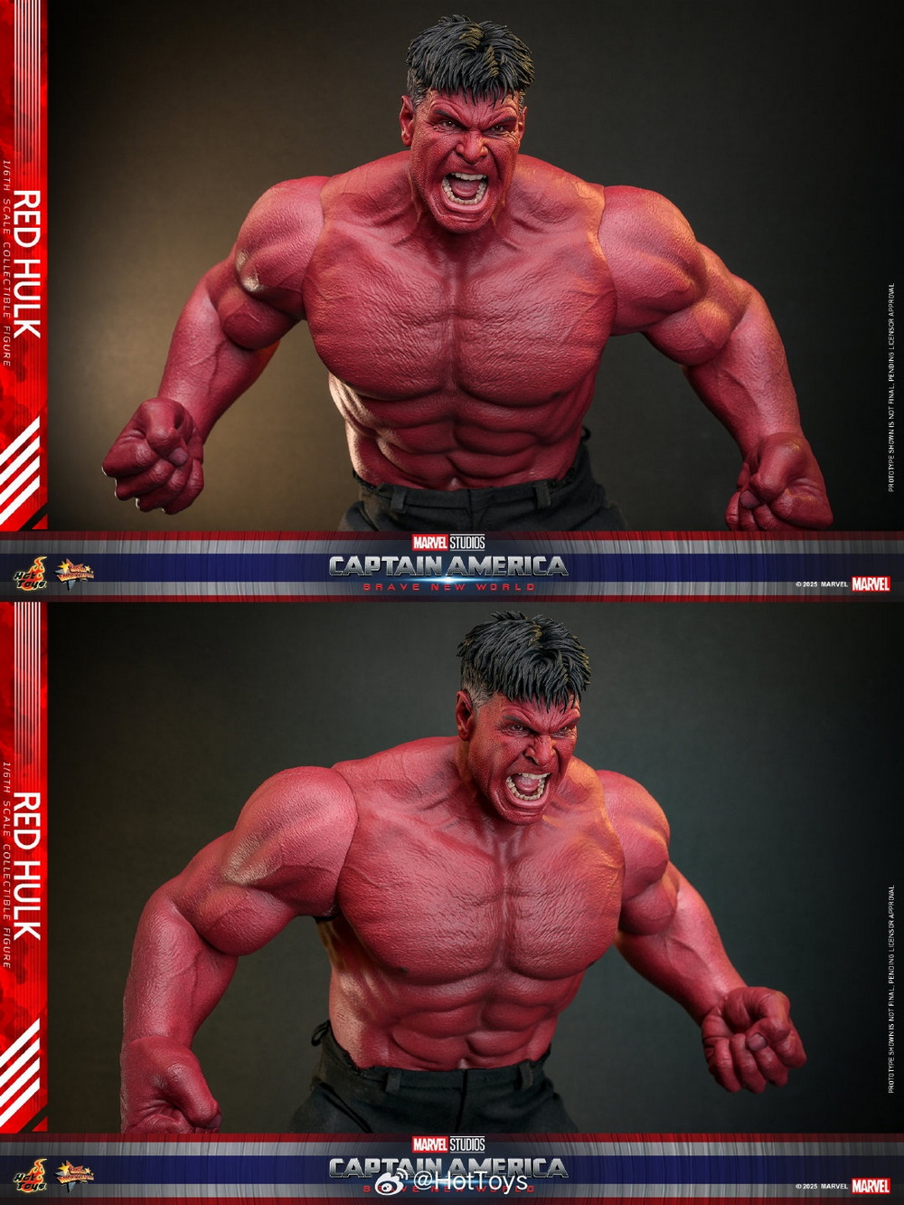HOTTOYS MMS797 1/6 Marvel Captain America 4 Red Hulk - Bombusbee