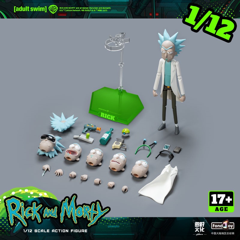 FondJoy 1/12 Rick and Morty Rick Action figure set of 2- Bombusbee