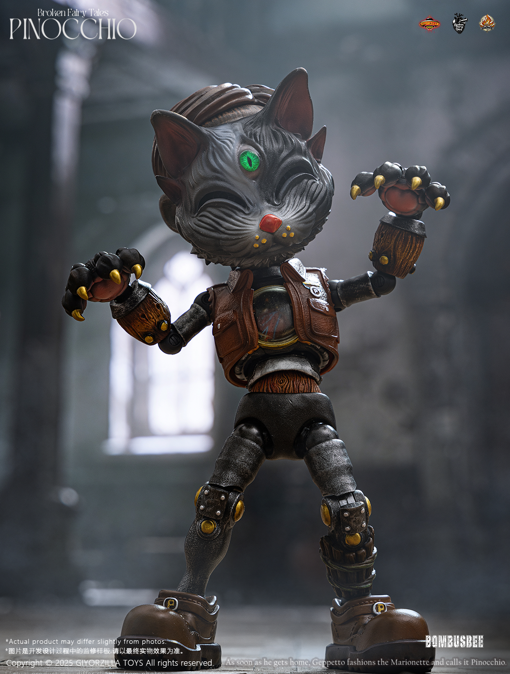 GIYORZILLA TOYS Broken Fairy Tales PINOCCHIO 1/6 Scale Action Figure Mask Accessory Pack- Bombusbee