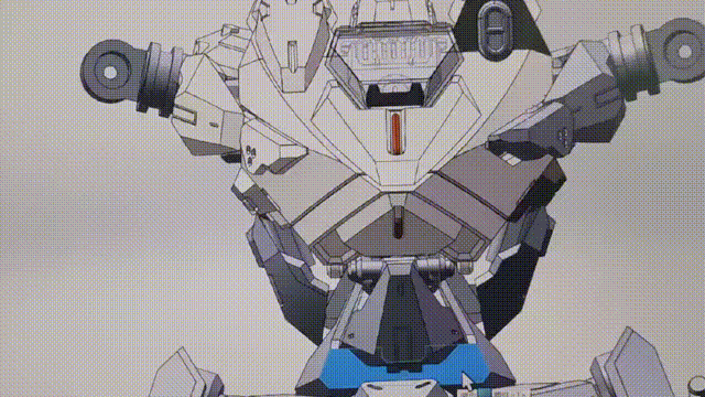 Robox Animation Armored Colossus TEST-70 Bailu Air Combat Custom Model Kit