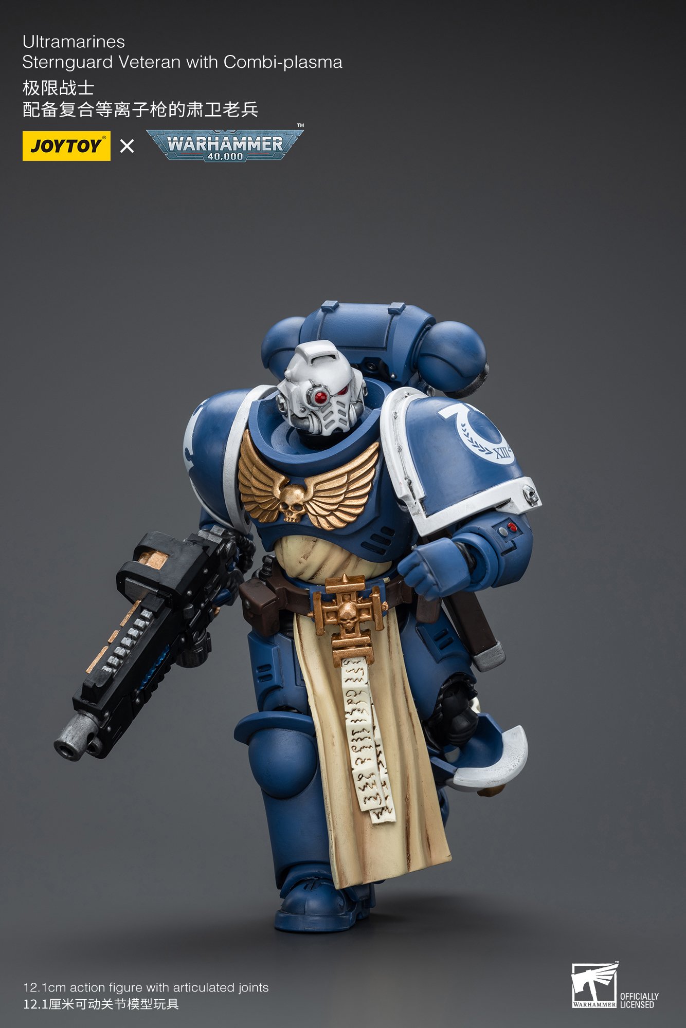 JoyToy JT9817 1/18 Warhammer 40K UltramarineS Sternguard Veteran with ...