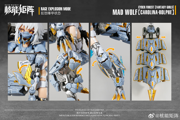 Nuke Matrix Cyber Forest Fantasy Girls 1/12 Mad Wolf - Carolina Rolphe