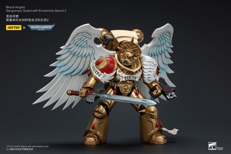 Joytoy JT7066 1/18 Warhammer 40K Blood Angels Sanguinary Guard with ...