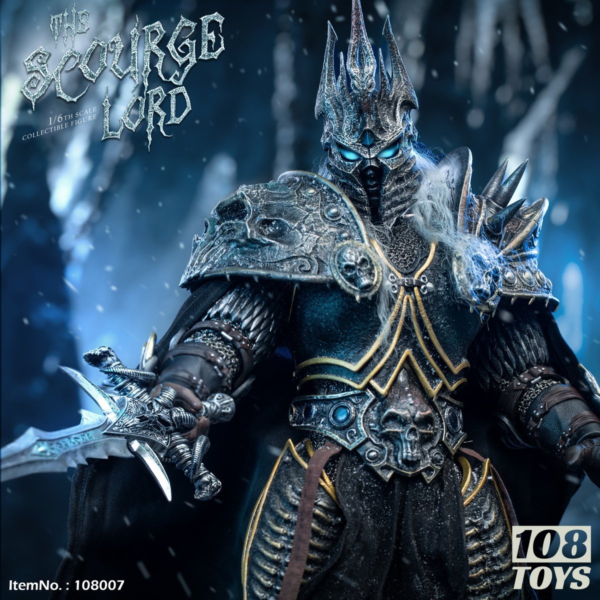 108Toys 1/6 The Scourge Lord Death Lich King Arthas Menethil - Bombusbee