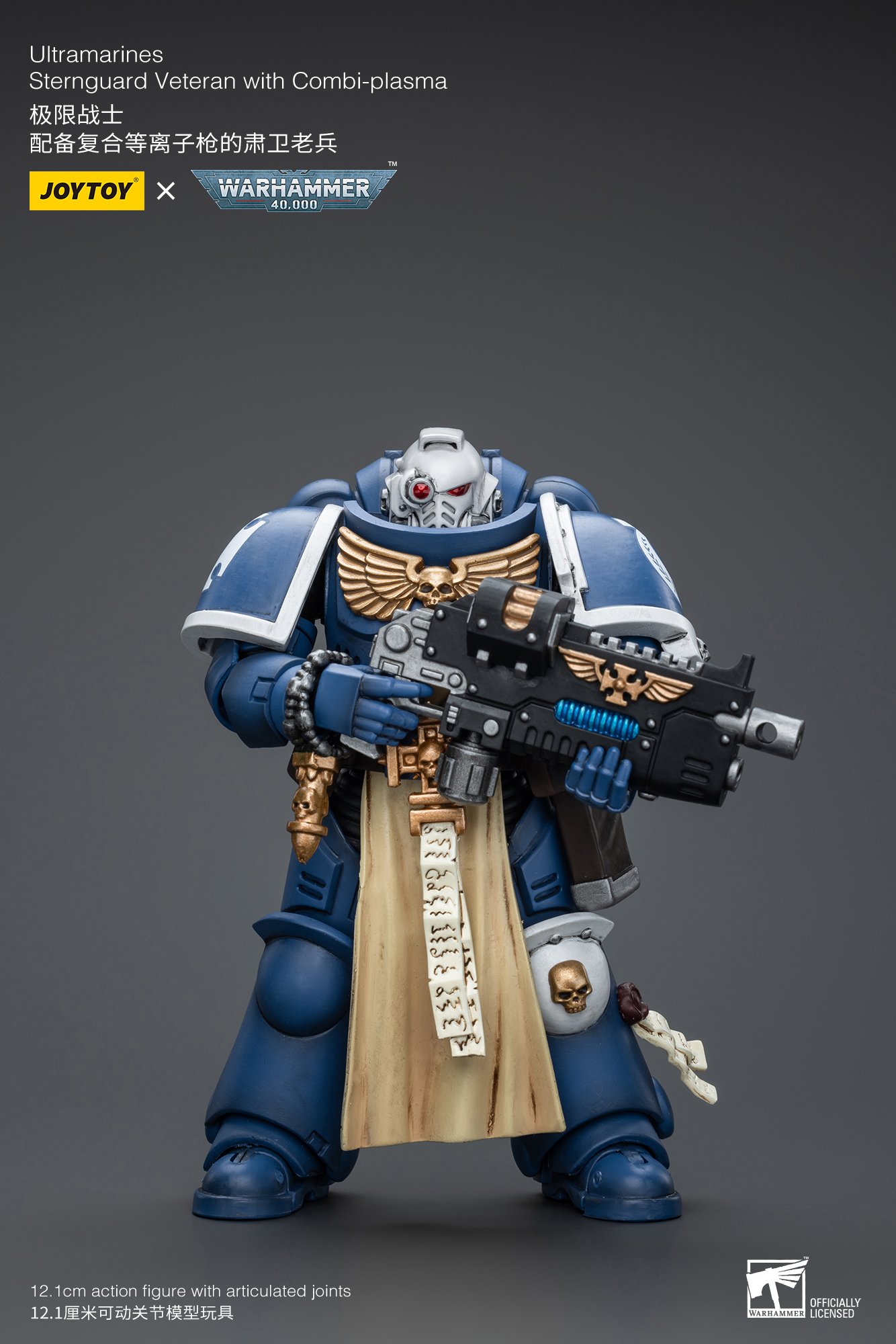 JoyToy JT9817 1/18 Warhammer 40K UltramarineS Sternguard Veteran with ...